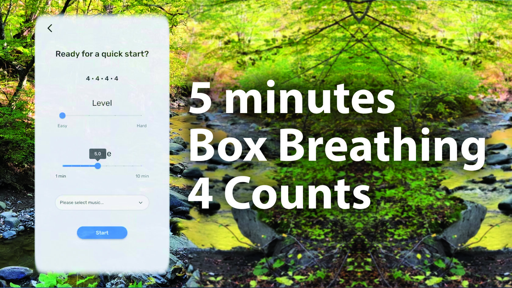 Guided breathing exercise videos