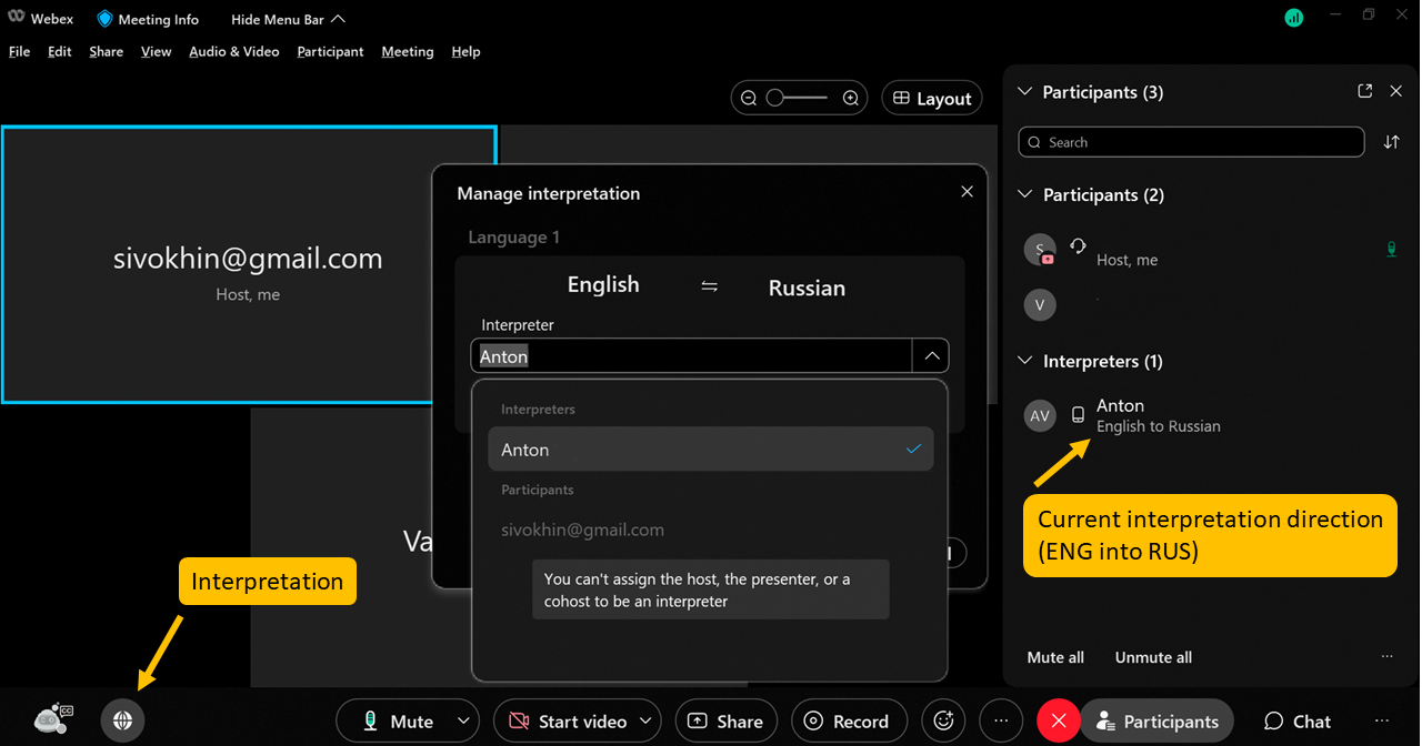 Webex for Interpreters Explained
