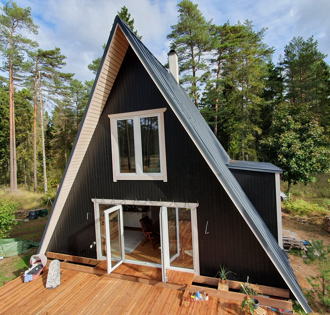 Trio 57 - Áčkové rodinné dřevostavby Avrame