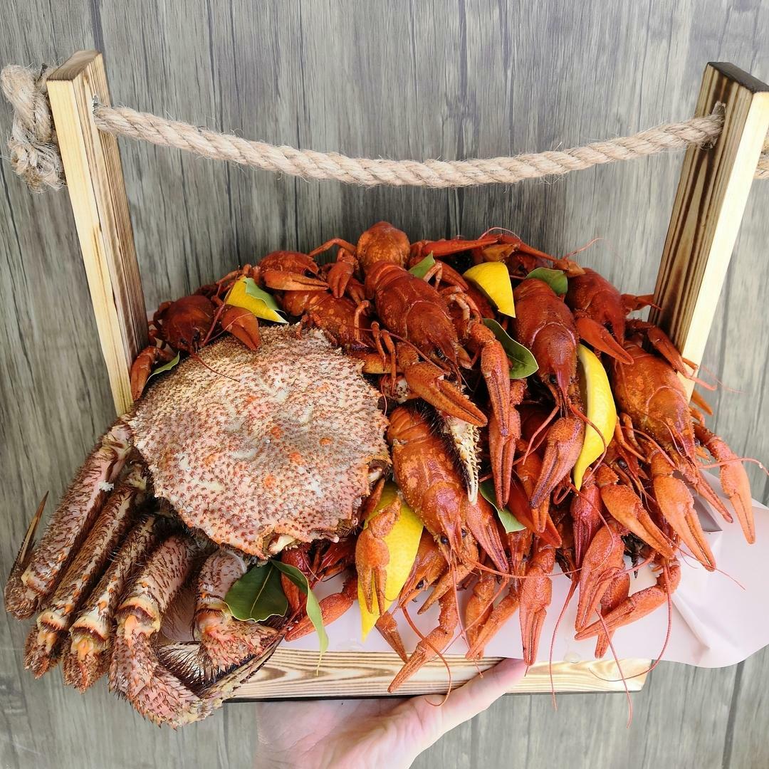 Подарок с крабом и раками