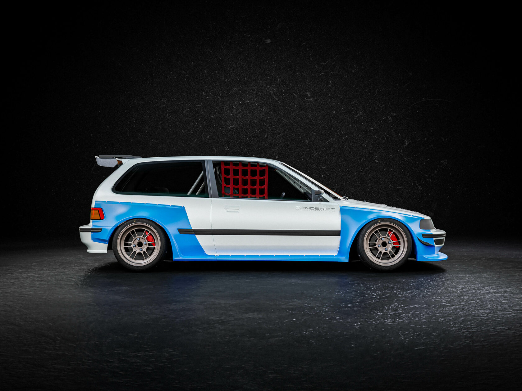 FENDERIST SPEC S Fender Flares Set / WIDE BODY KIT HONDA CIVIC EF 1987-1991