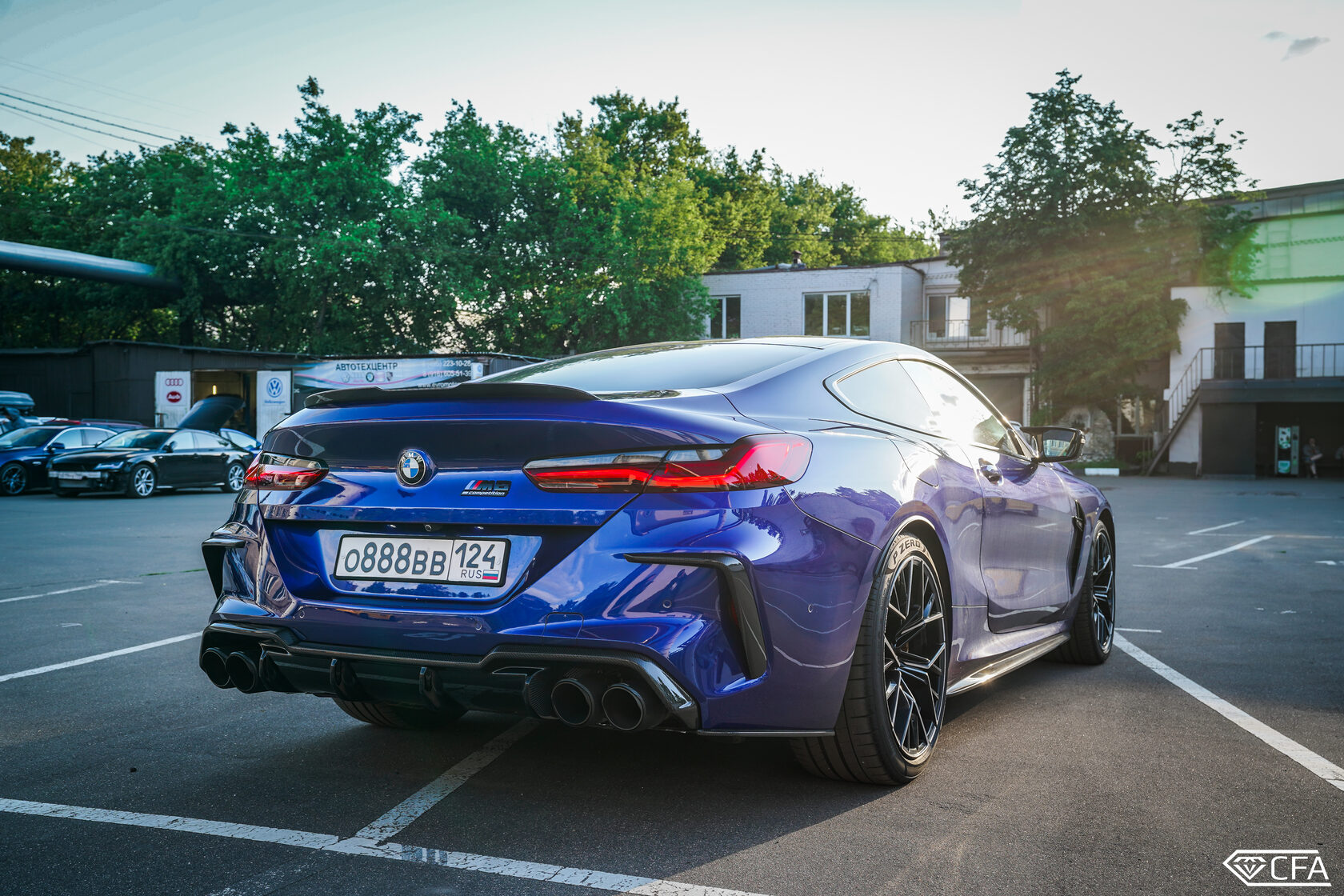 BMW M8 Blue