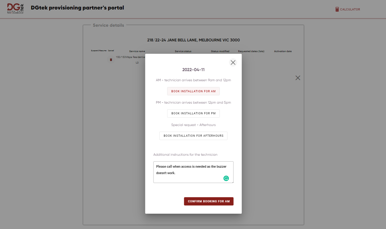 DGtek RSP Portal Help
