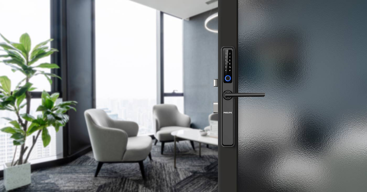 Купить умный замок Philips EasyKey DDL608-5HWS для узкопрофильных и ПВХ ...