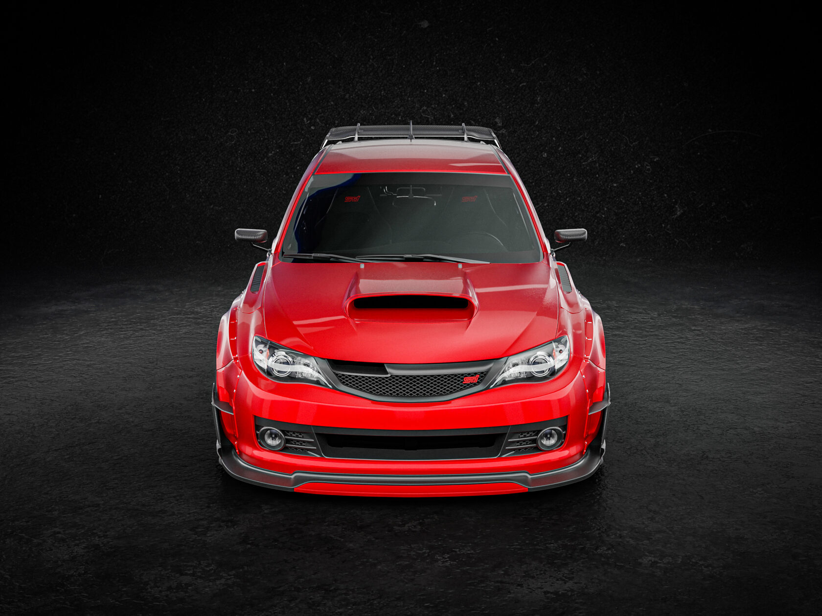 FENDERIST SPEC S FRONT SPLITTER SUBARU IMPREZA WRX STI GRB/GRF 07-10