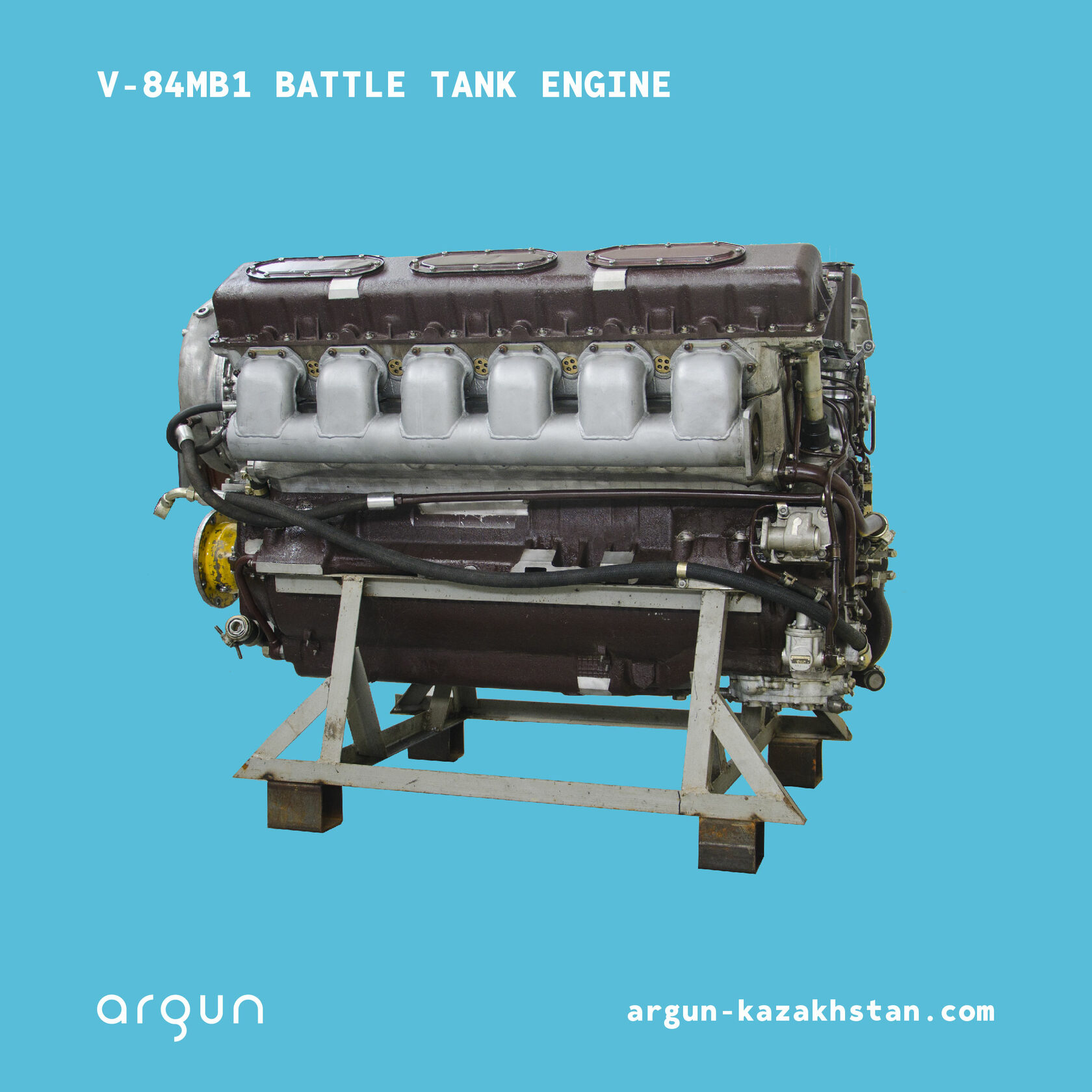 V-84MB1 battle tank engine | Worldwide shipping - ARGUN