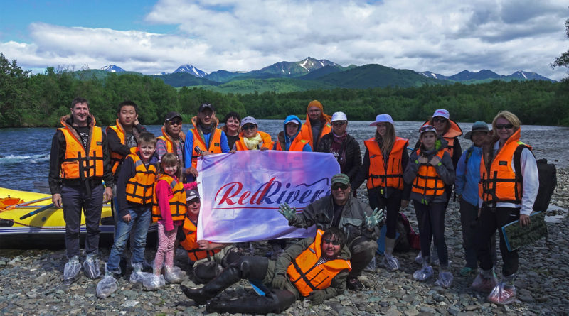 Kamchatka one-day tour Bystraya river rafting and fishing. RED RIVERS ...