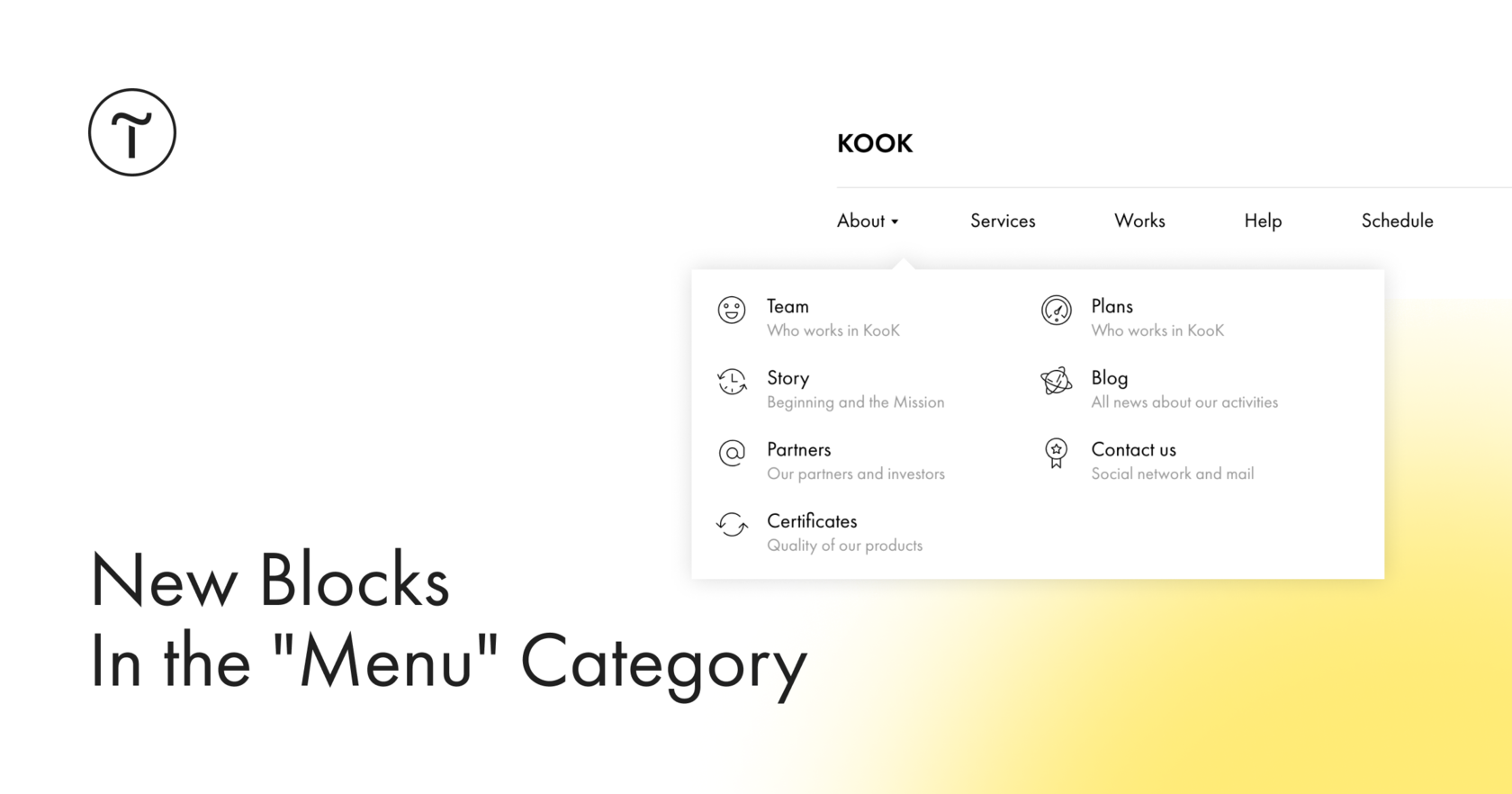 New Navigation Menus in the Tilda Block Library