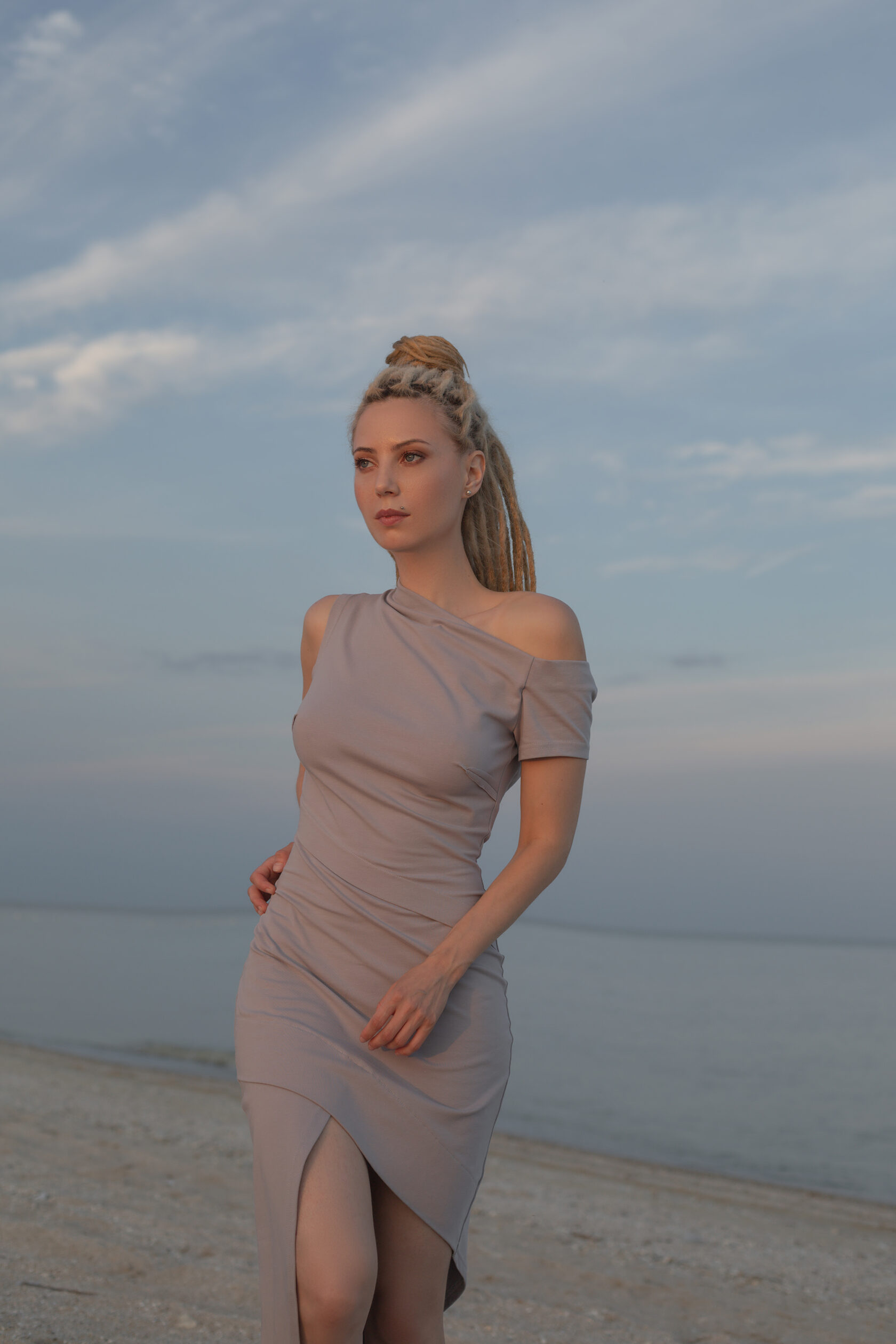 Платье Спираль Summer Лиловое URBANETHNICA