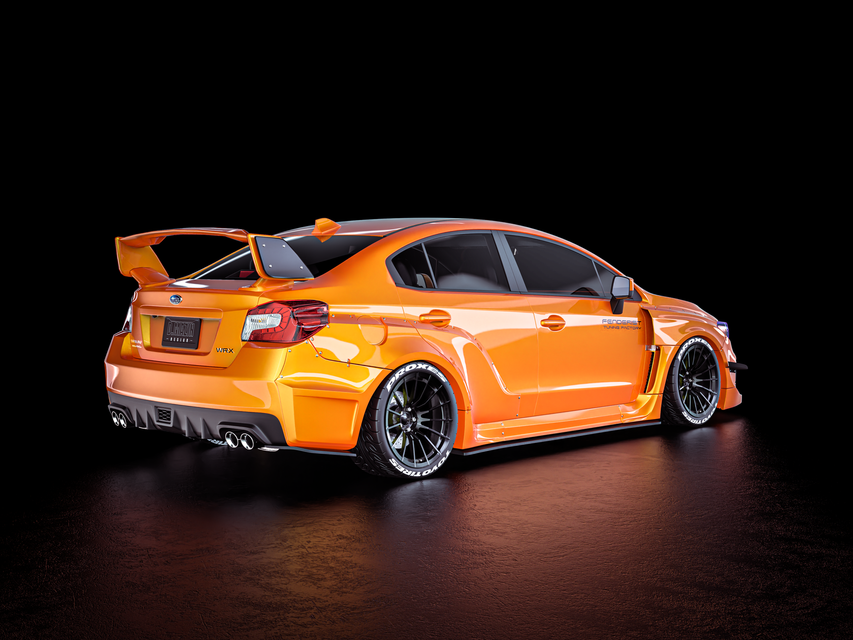 Full FENDERIST SPEC S kit / WIDE BODY KIT Subaru Impreza WRX STI 17+