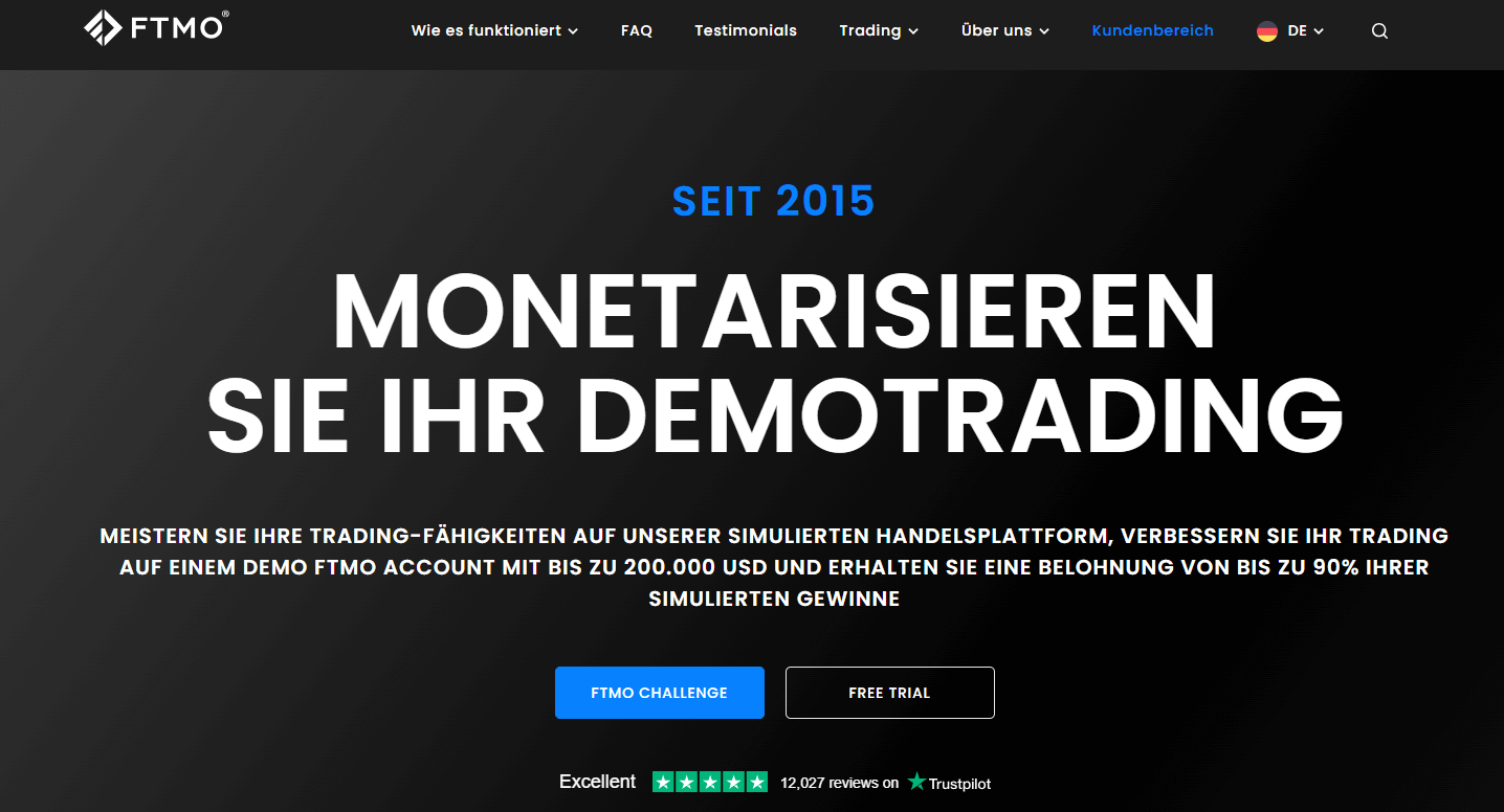 FTMO 2025: Bis zu 90% Gewinn, 200.000 $ Kapital, 4 Plattformen