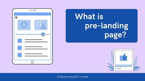 What is the pre-landing page?