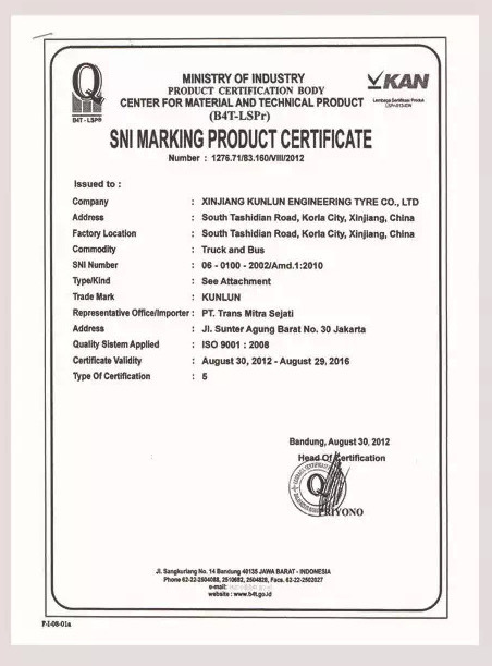 Awards and certificates