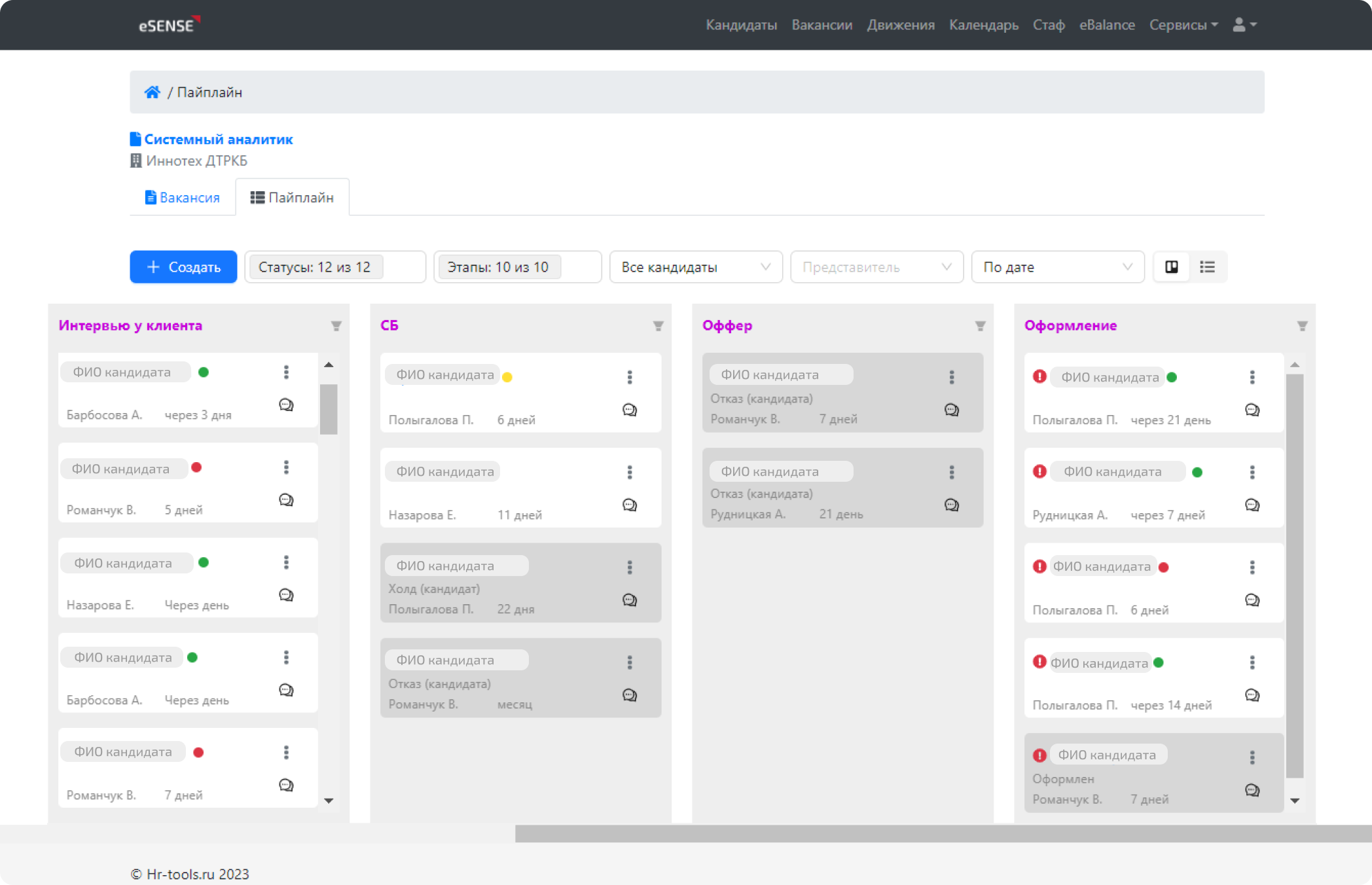 eSENSE — IT HR платформа