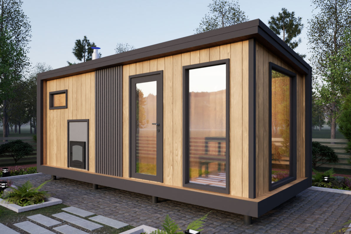 Готовая баня новая скандинавия под ключ | Woodnext