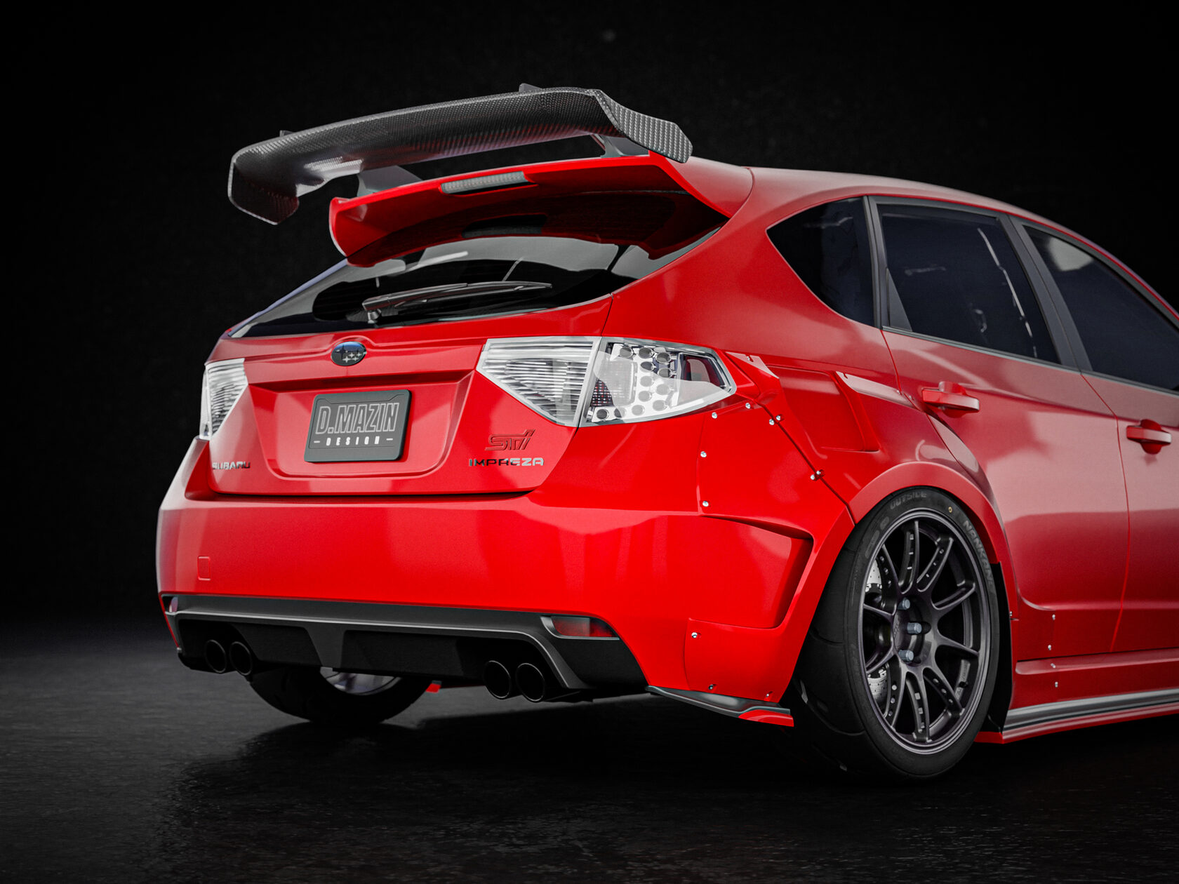 FENDERIST SPEC S AIR INTAKE GRILL SUBARU IMPREZA WRX STI GRB/GRF/GVB ...