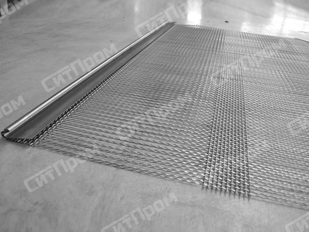 Harp screens with straight wires