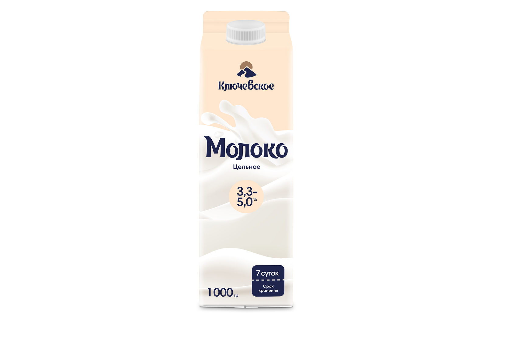 Молоко цельное 3,3-5% 0,9л