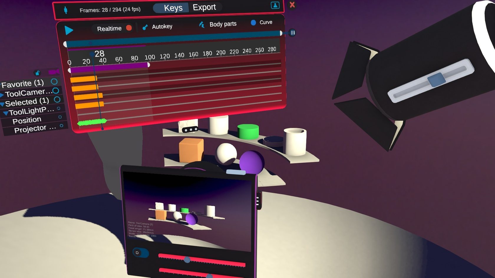 Fixes for real-time animation and other small improvements
