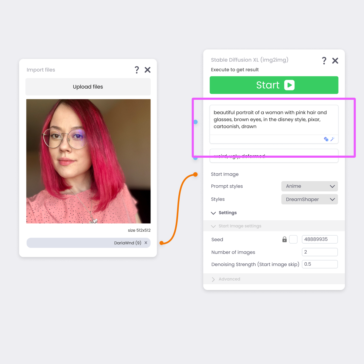 Stable Diffusion (image2image)