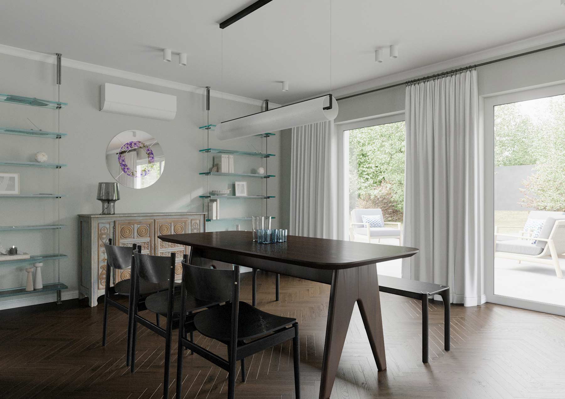 Interior design of a house in Belgrade (Serbia) in eclectic minimalism ...