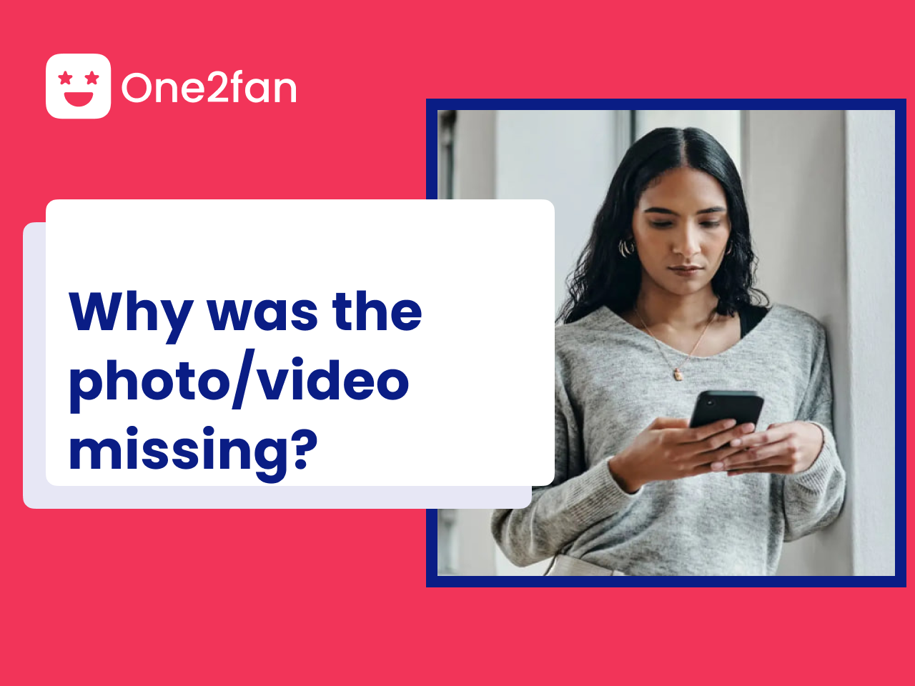 Why was the photo/video missing?