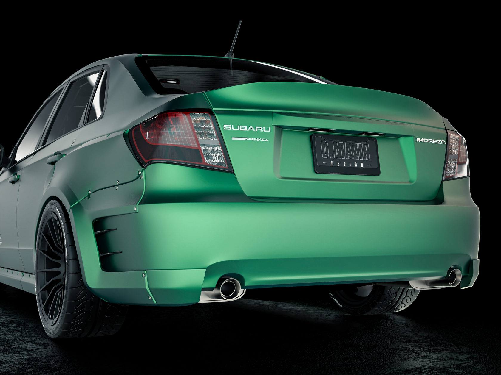 FRONT SPLITTER SUBARU IMPREZA GT/WRX GE# 07-12