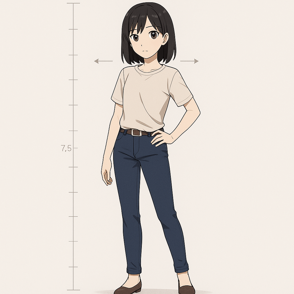 How to Draw a Full Anime Body – Proportions and Common Mistakes