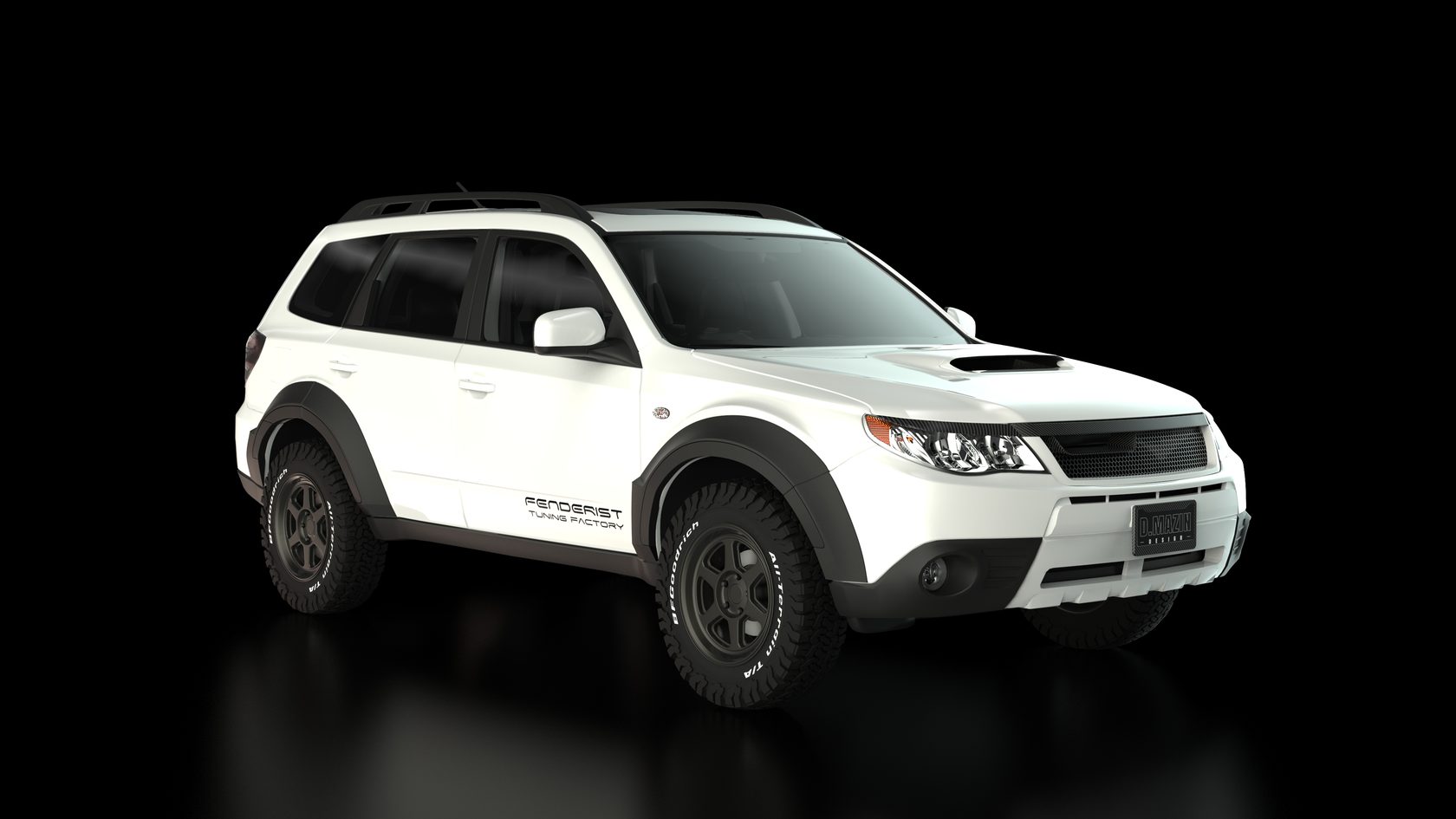 Rear mid spoiler Active VacationSUBARU FORESTER SH 07-14