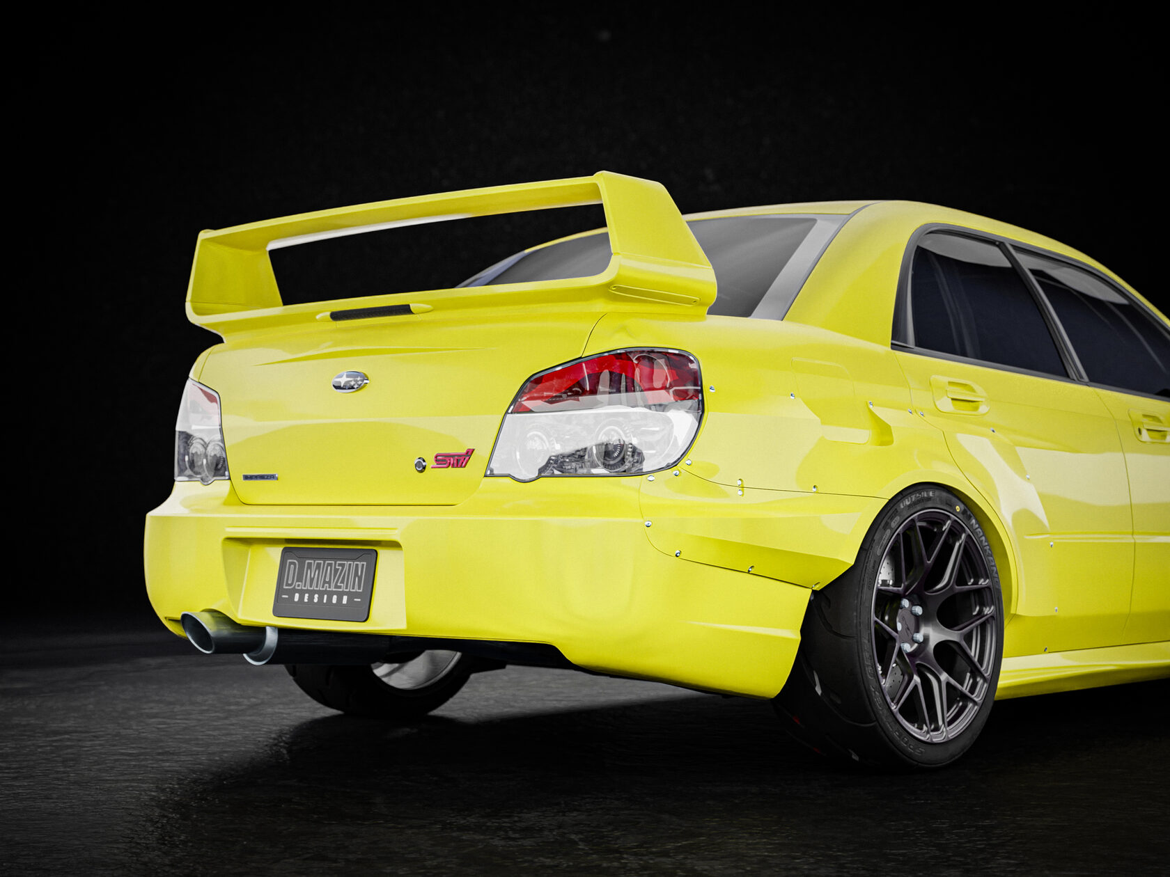 FENDERIST SPEC S Fender Flares Set / Wide Body Kit SUBARU IMPREZA WRX ...