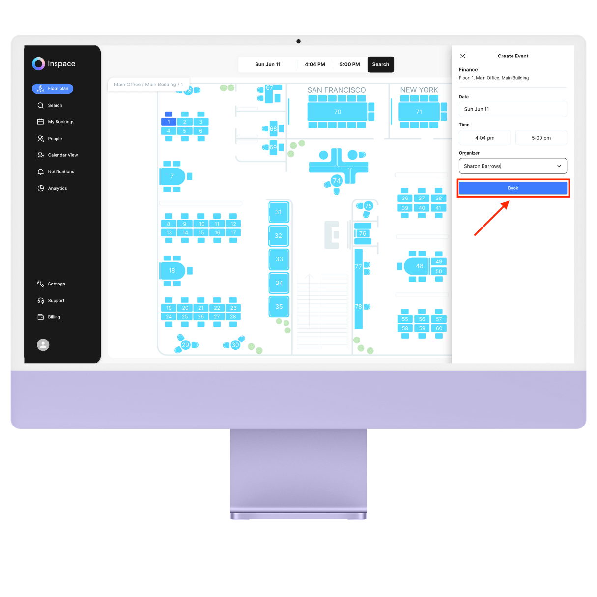 Guide: Booking Spaces Using the inspace Web Platform
