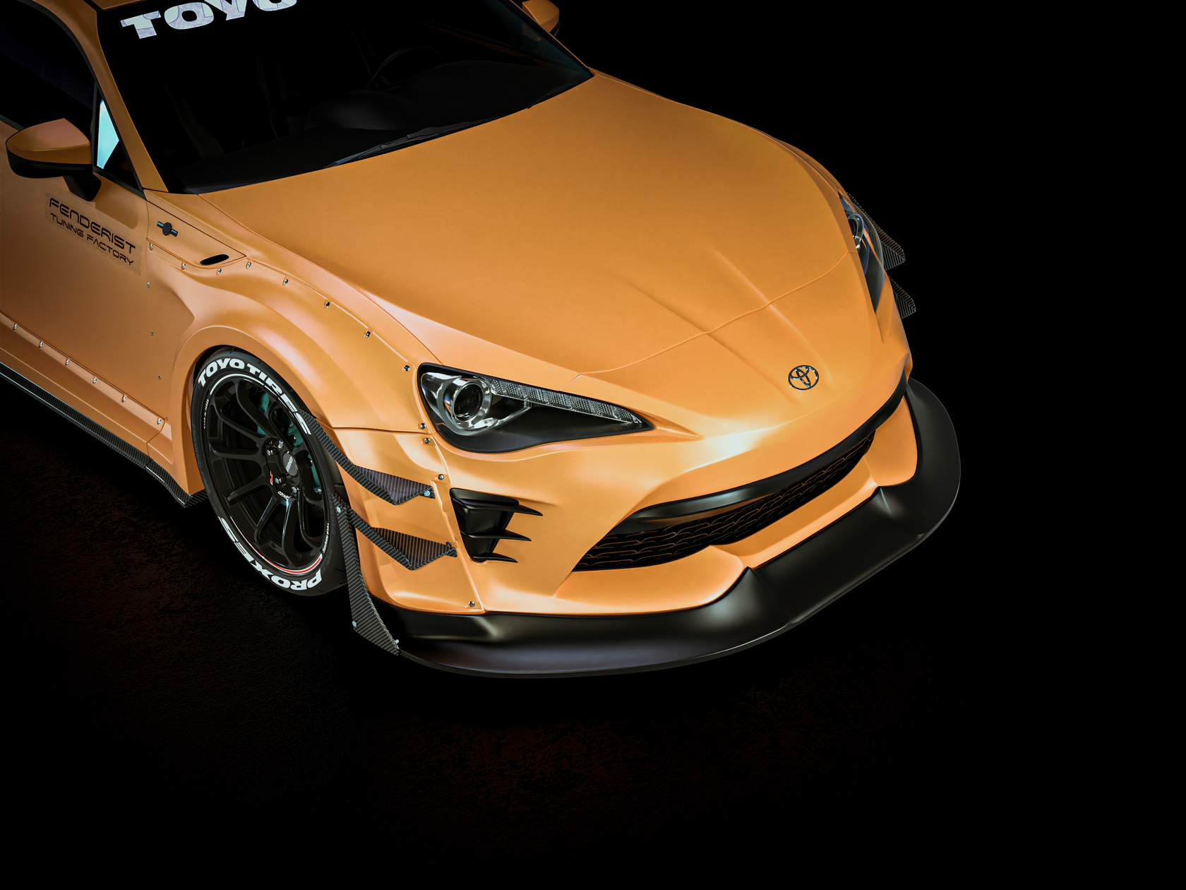 Full FENDERIST SPEC R kit / WIDE BODY KIT TOYOTA GT86 / SCION FRS 2017-2020