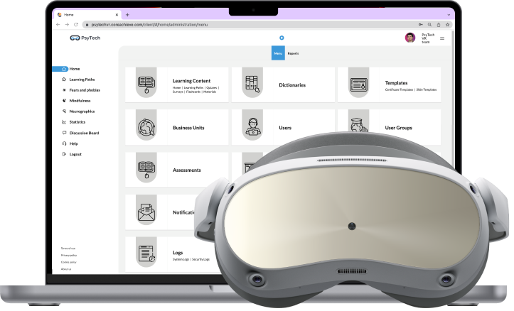 VR Mental Health system for Meta Quest, PICO and HTC