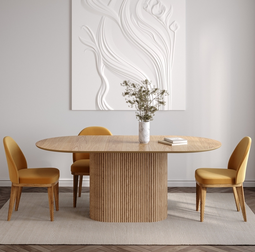 ТОП-5 причин выбрать овальный стол для кухни