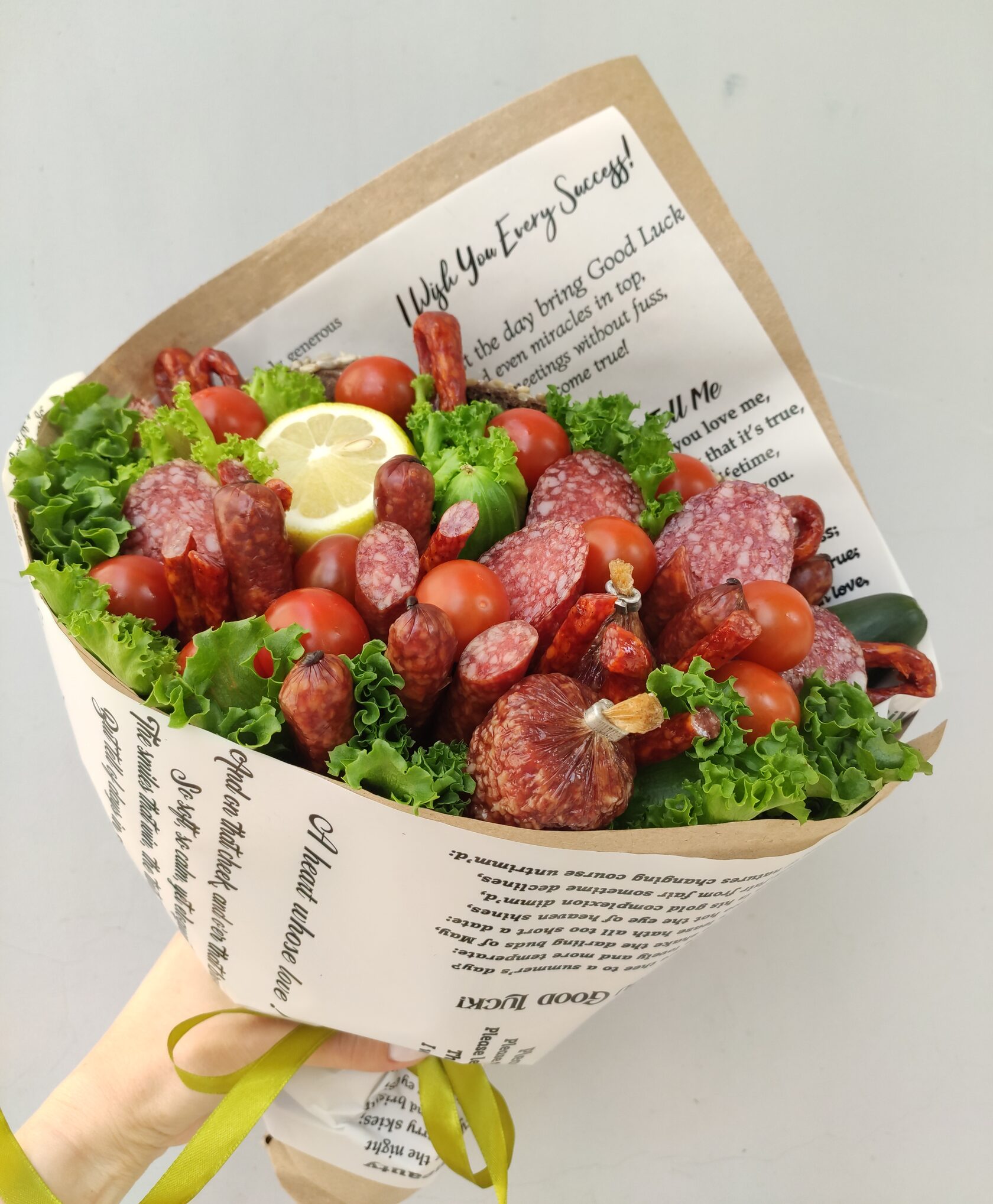 Букеты из рыбы и мяса