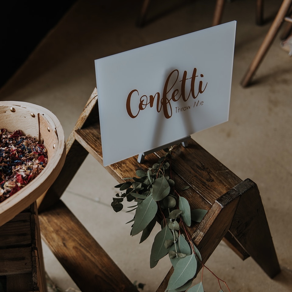 Bespoke Wedding Signage | The Blissful Bride