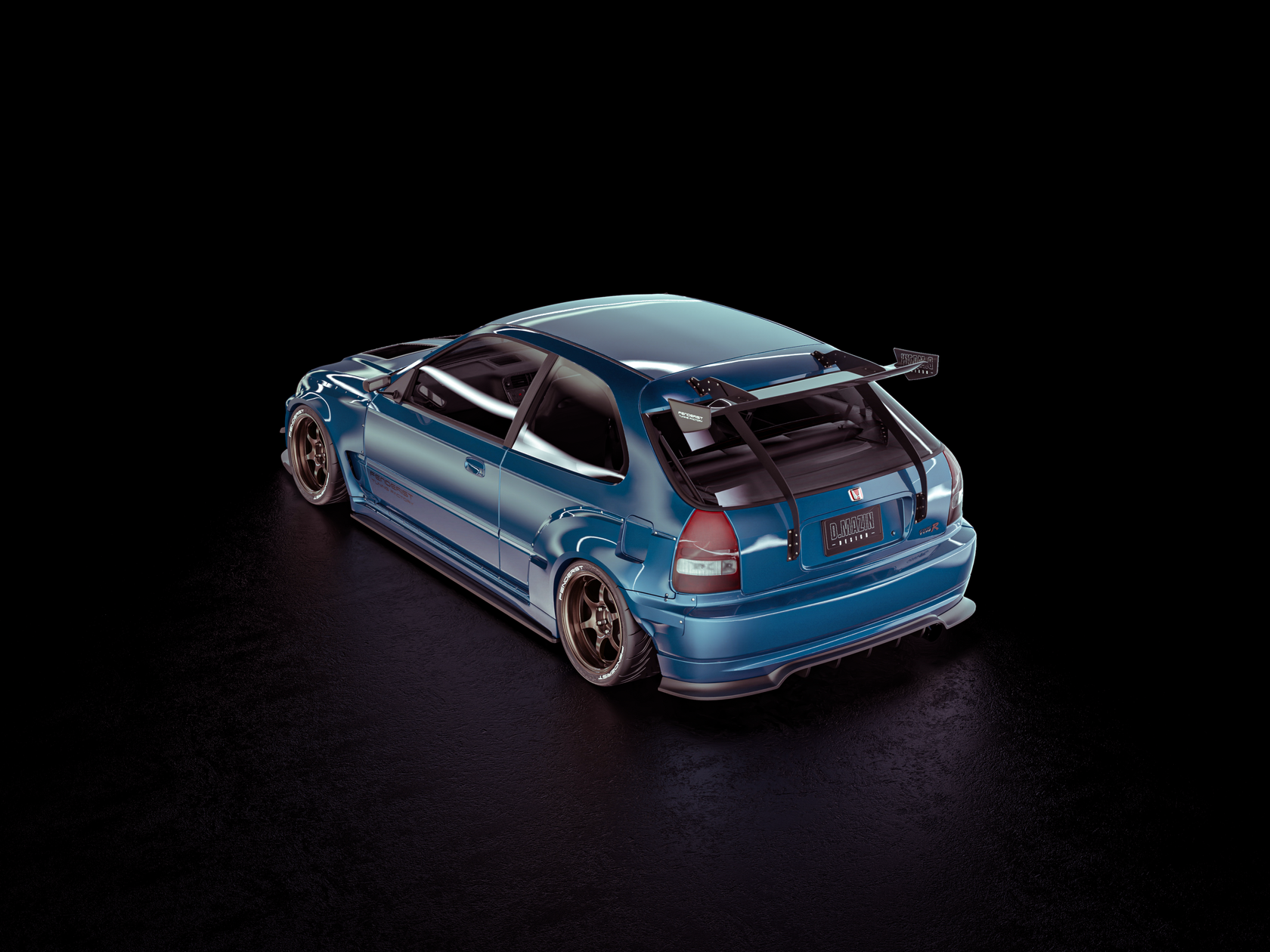 REAR DIFFUSER Honda Civic 96-00