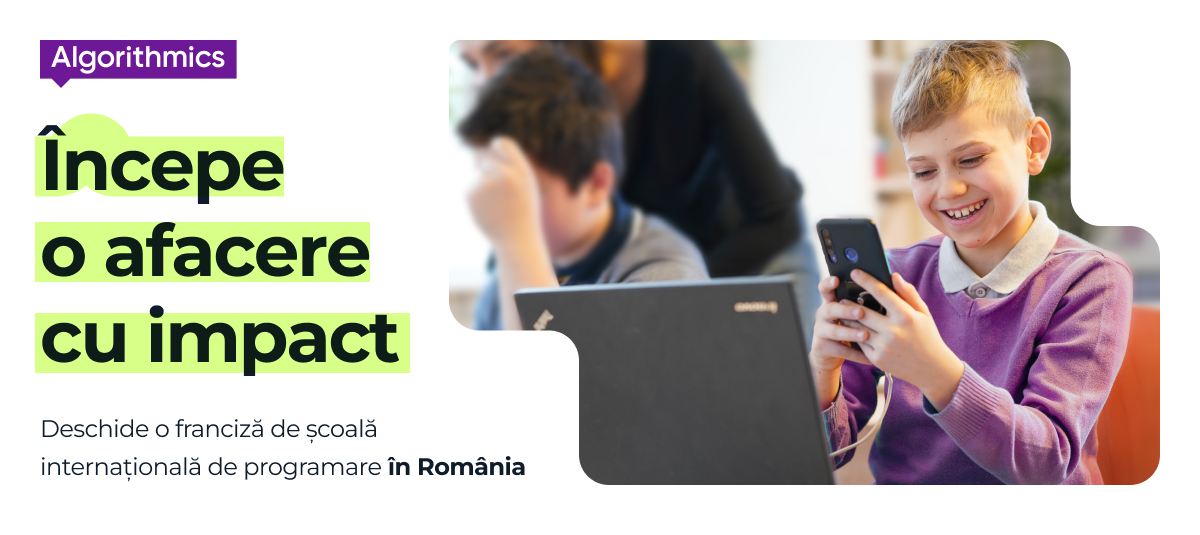 Algorithmics | Franchise of an international programming school for children in Romania