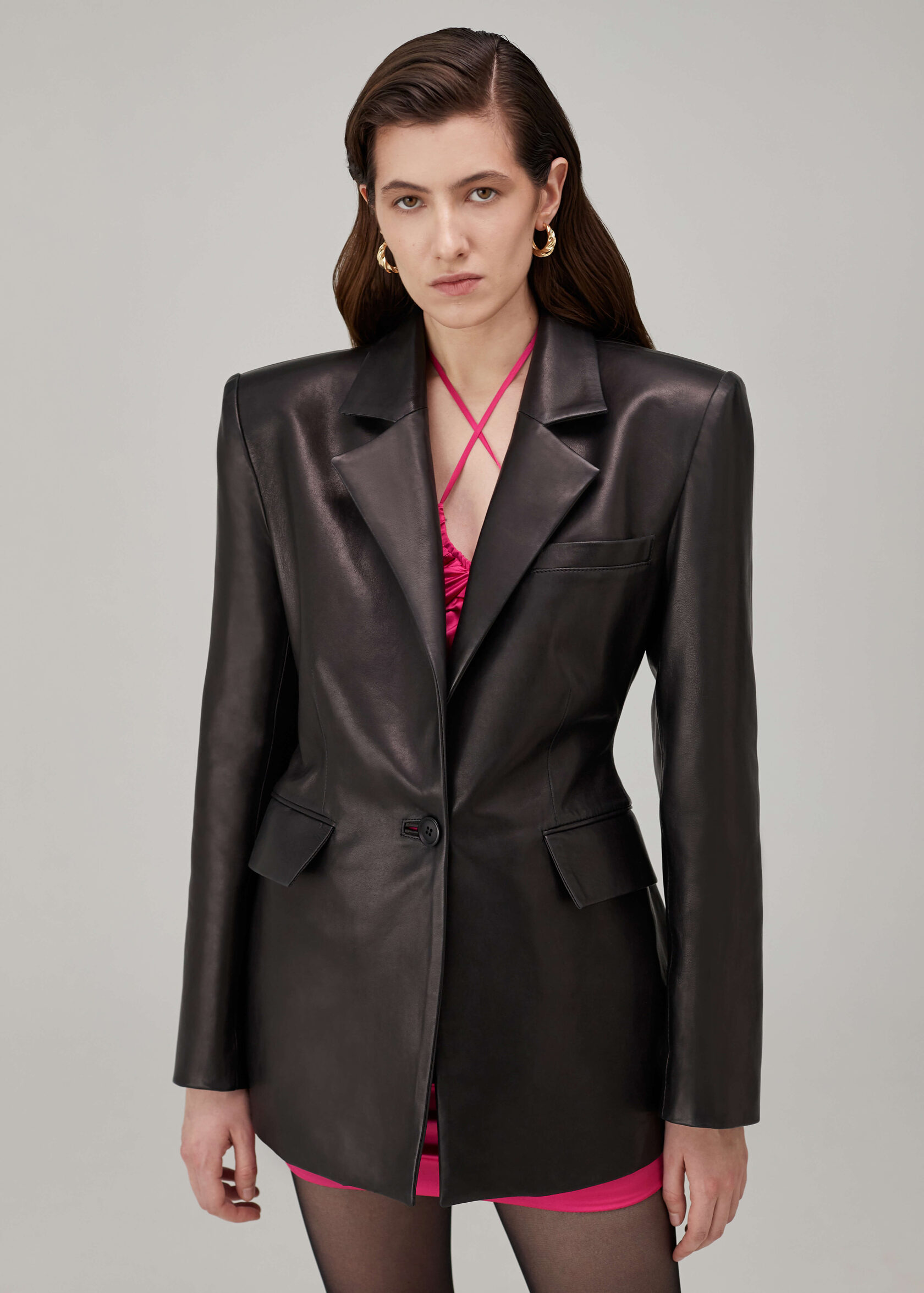 Black Waisted Jacket