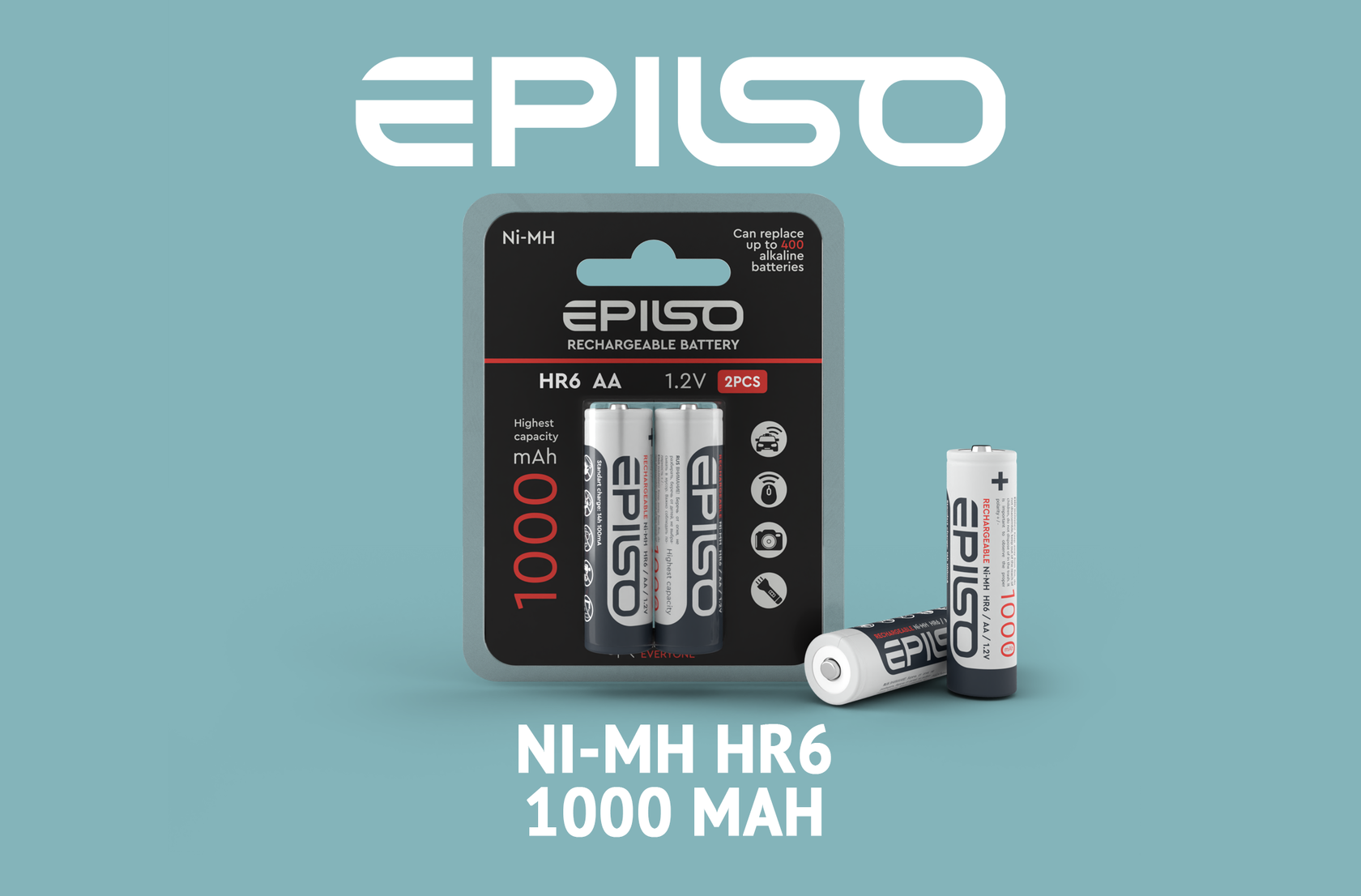 EPILSO HR6 1000mAh Ni-MH