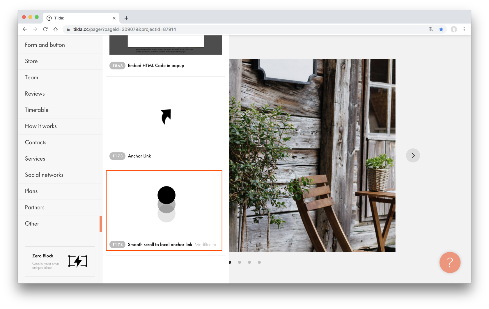 Anchors and Internal Links │ Tilda Help Center