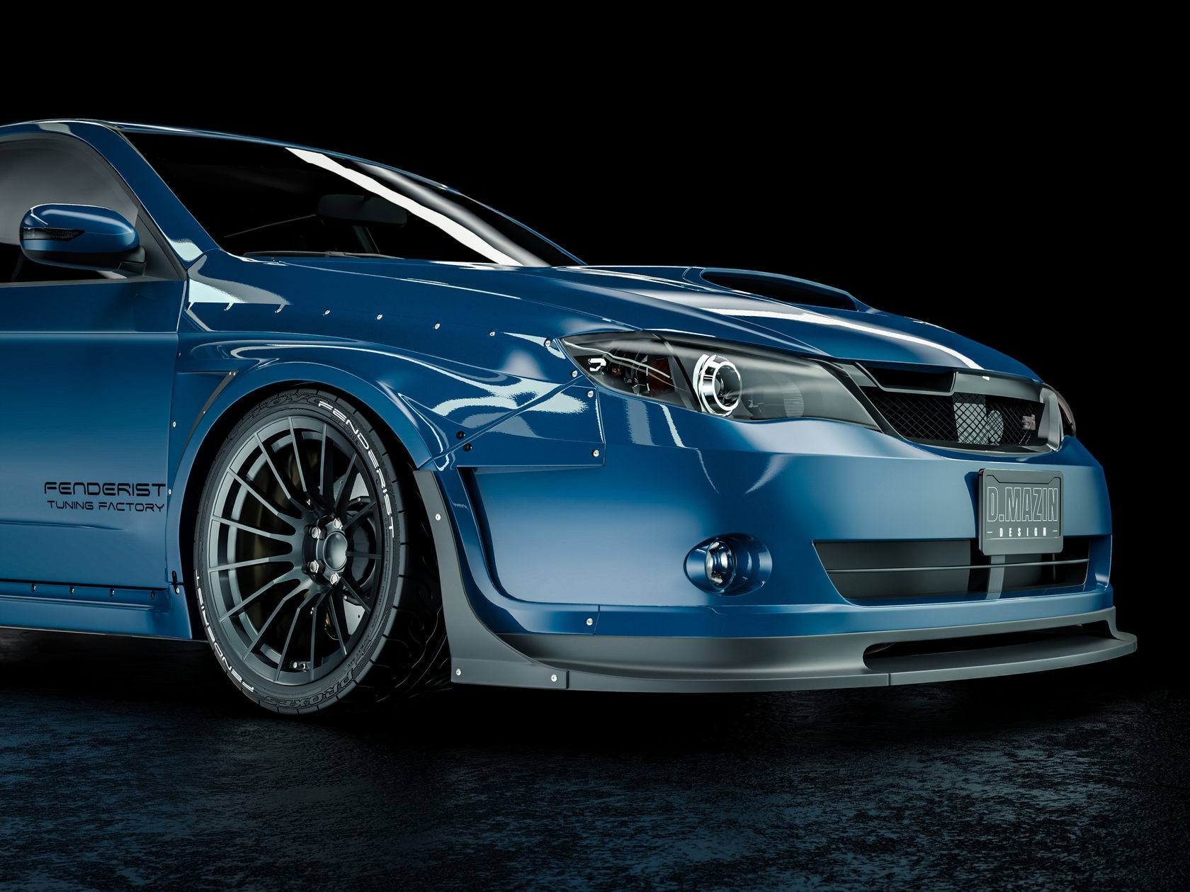 FENDERIST SPEC S BUMPER CANNARDS SUBARU IMPREZA GT/WRX GH 07-12