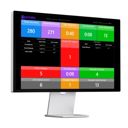 Pridis | Wallboard™ - Web Based Wallboard Solution For Attendant Consoles