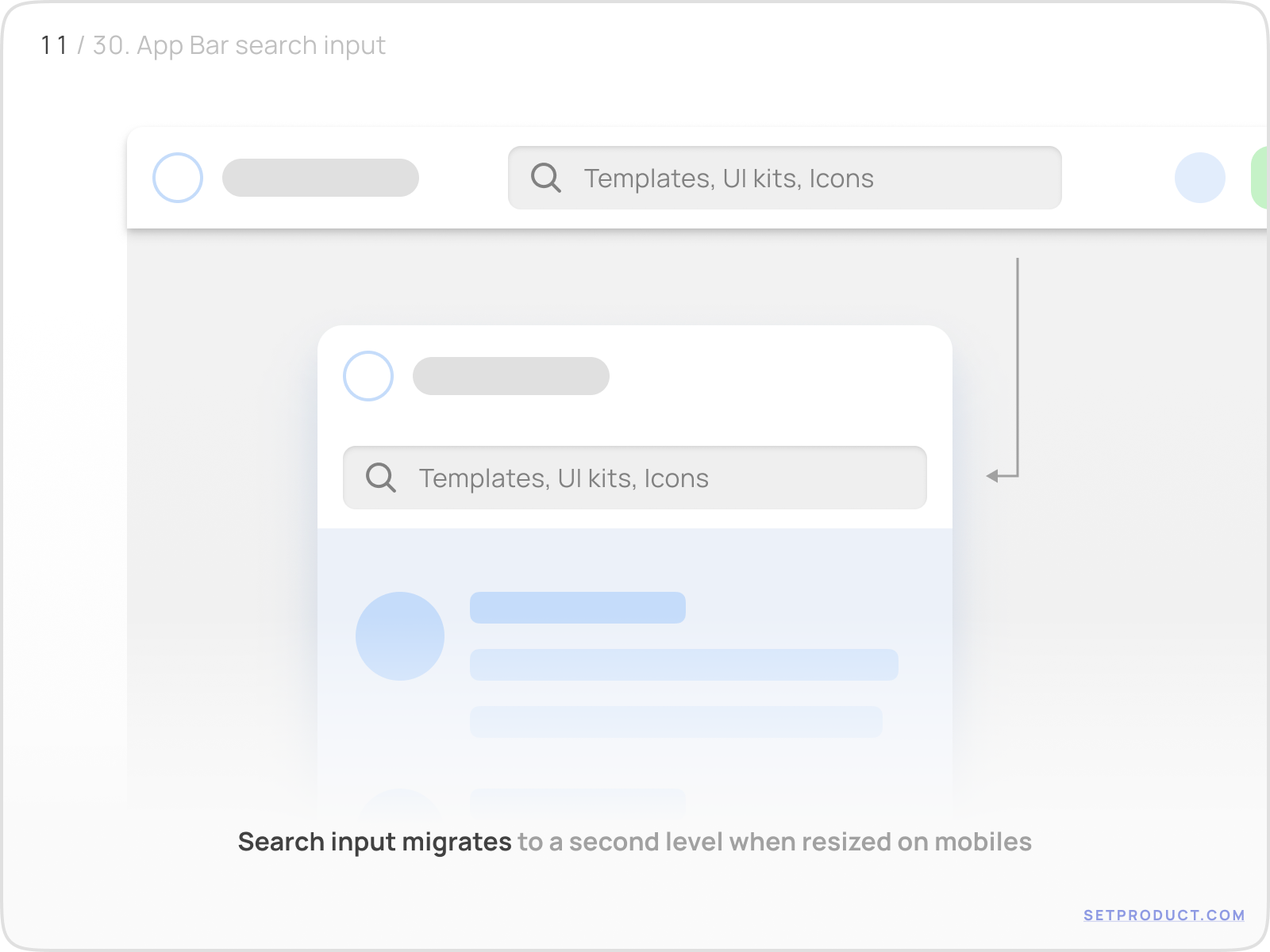 Nav Bar UI design exploration — anatomy, use-cases, states, templates