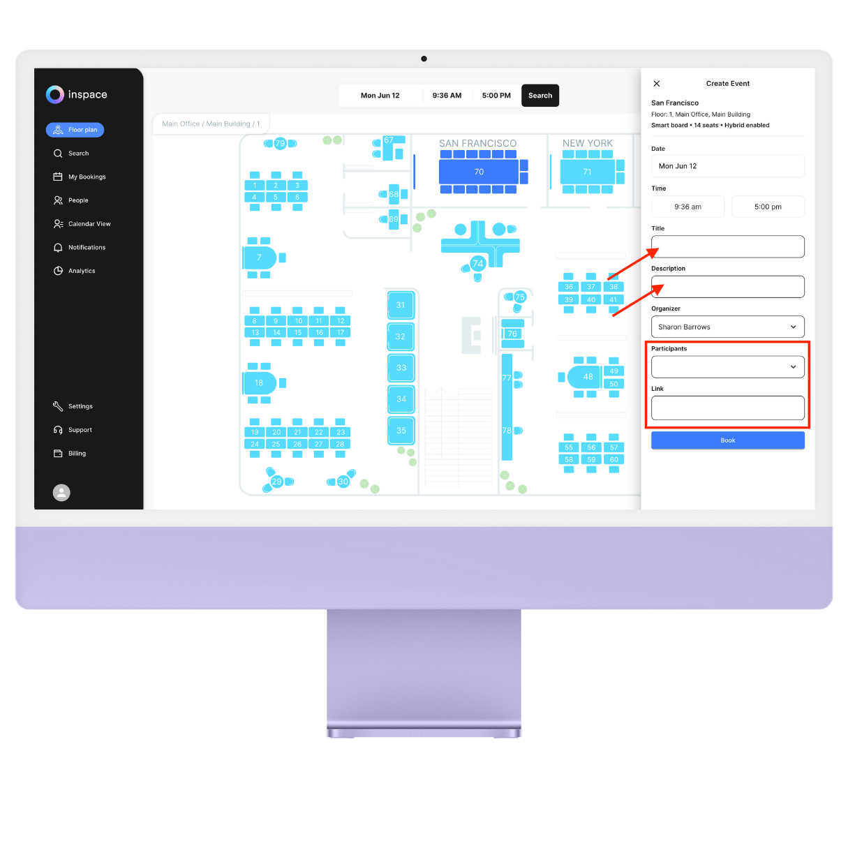 Guide: Booking Spaces Using the inspace Web Platform