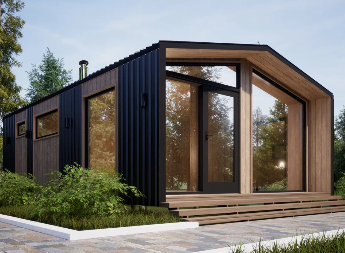 Готовая баня барнхаус под ключ | Woodnext