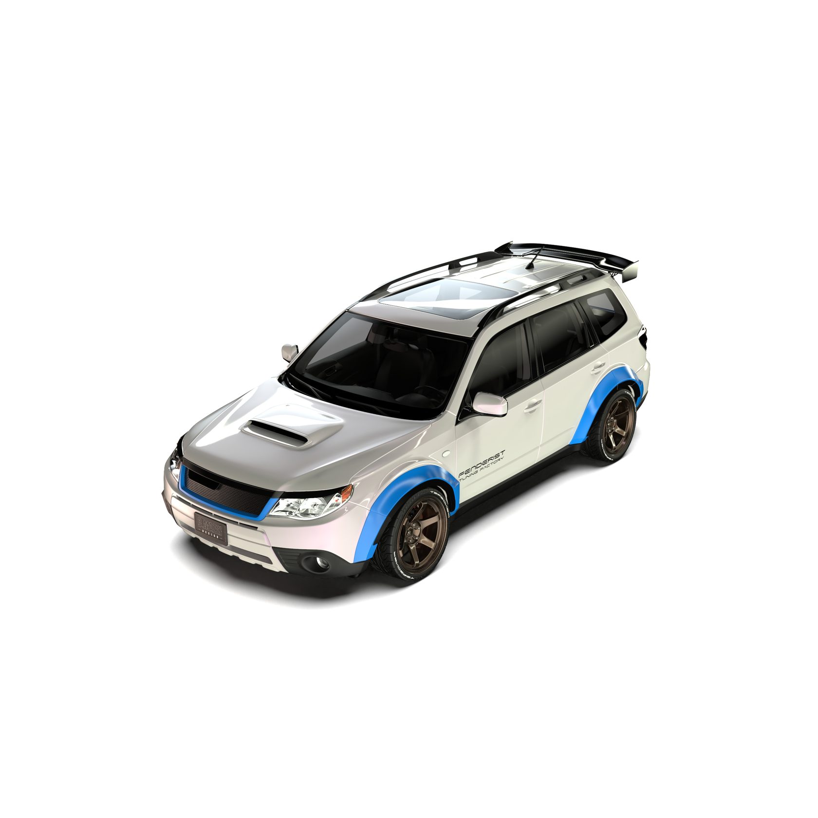FENDERIST SPEC S Fender Flares Set / Wide Body Kit SUBARU FORESTER SH 07-14