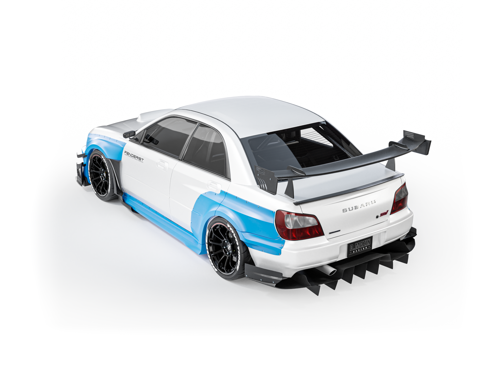 FENDERIST SPEC R Full Set ver 2.0 / WIDE BODY KIT SUBARU IMPREZA WRX (GDA) / WRX STI (GDB) 00-03