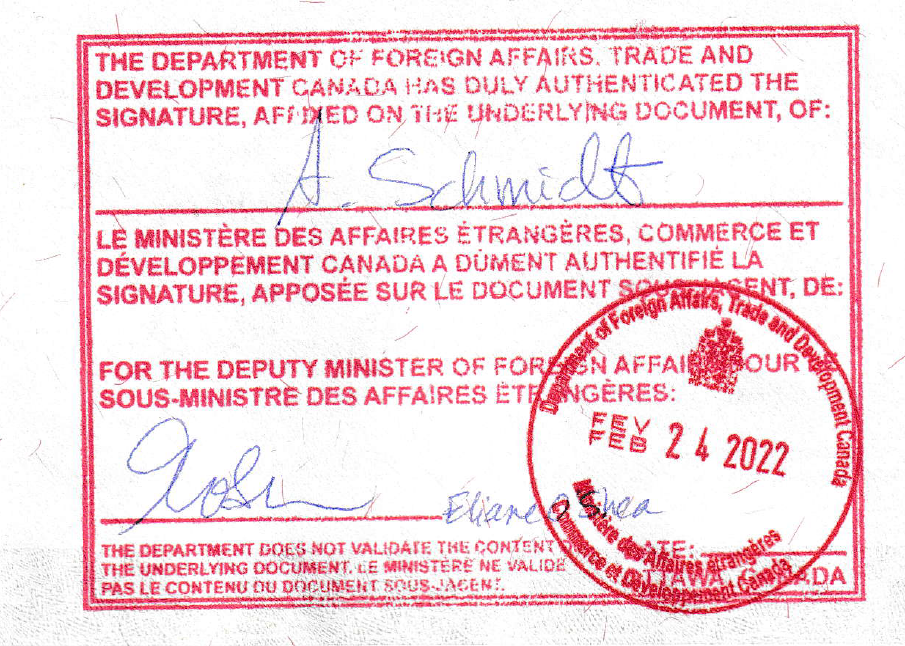 Turnkey Authentication and Legalization of Documents