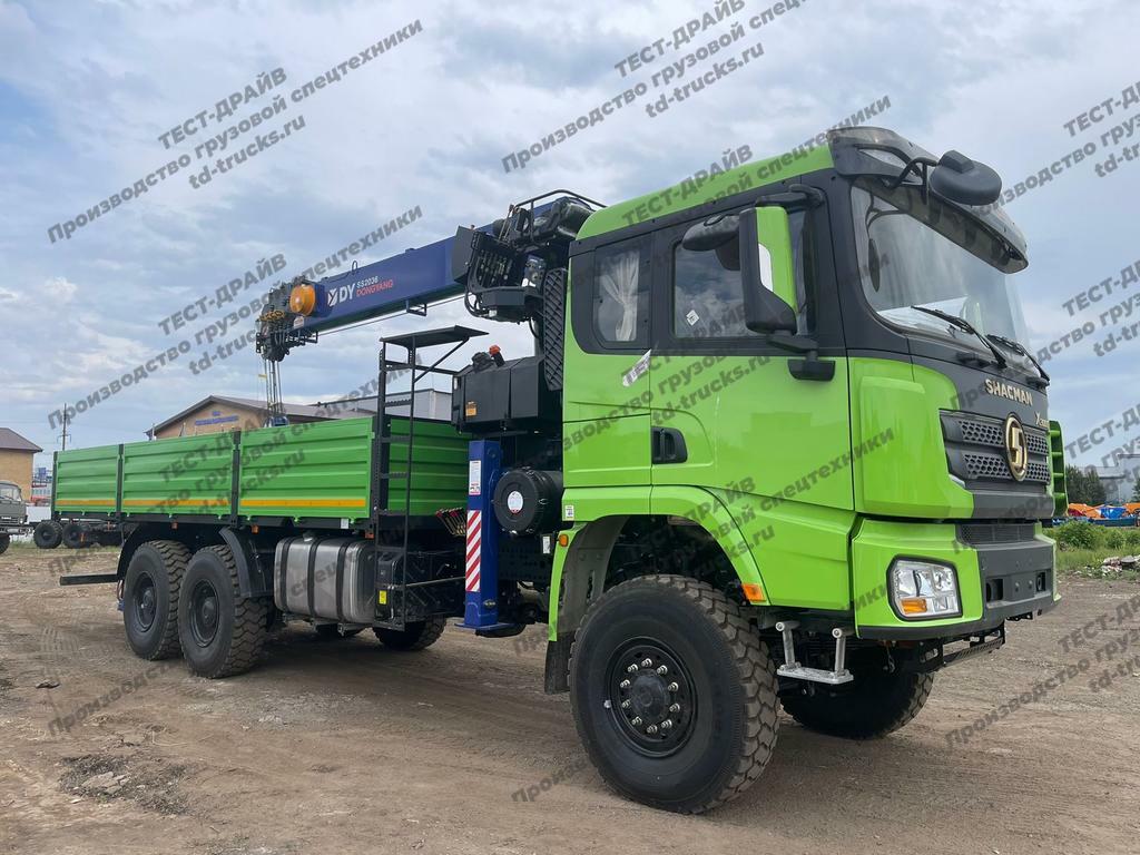 Бортовой автомобиль Shacman X3000 6x6 зеленый с КМУ Dong Yang SS 1956 купить в России ️ ...